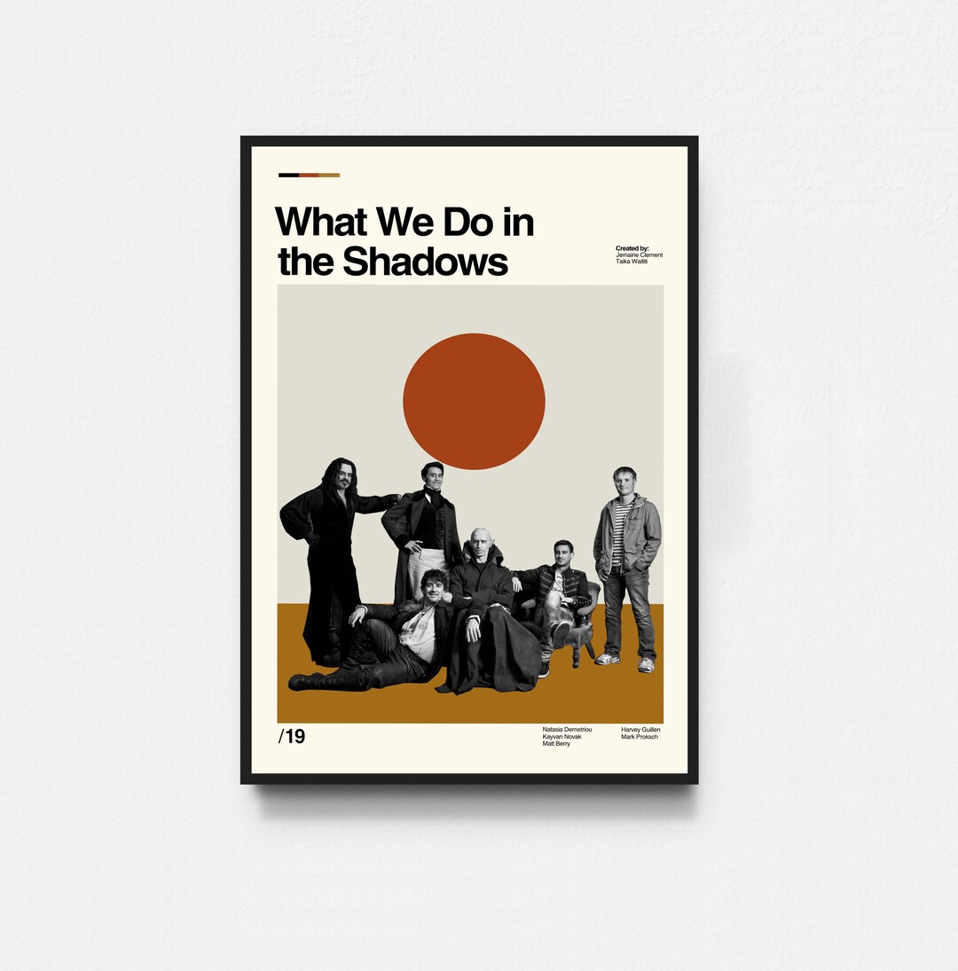 What We Do in the Shadows Poster, Movie Poster, Film Poster, Midcentury ...