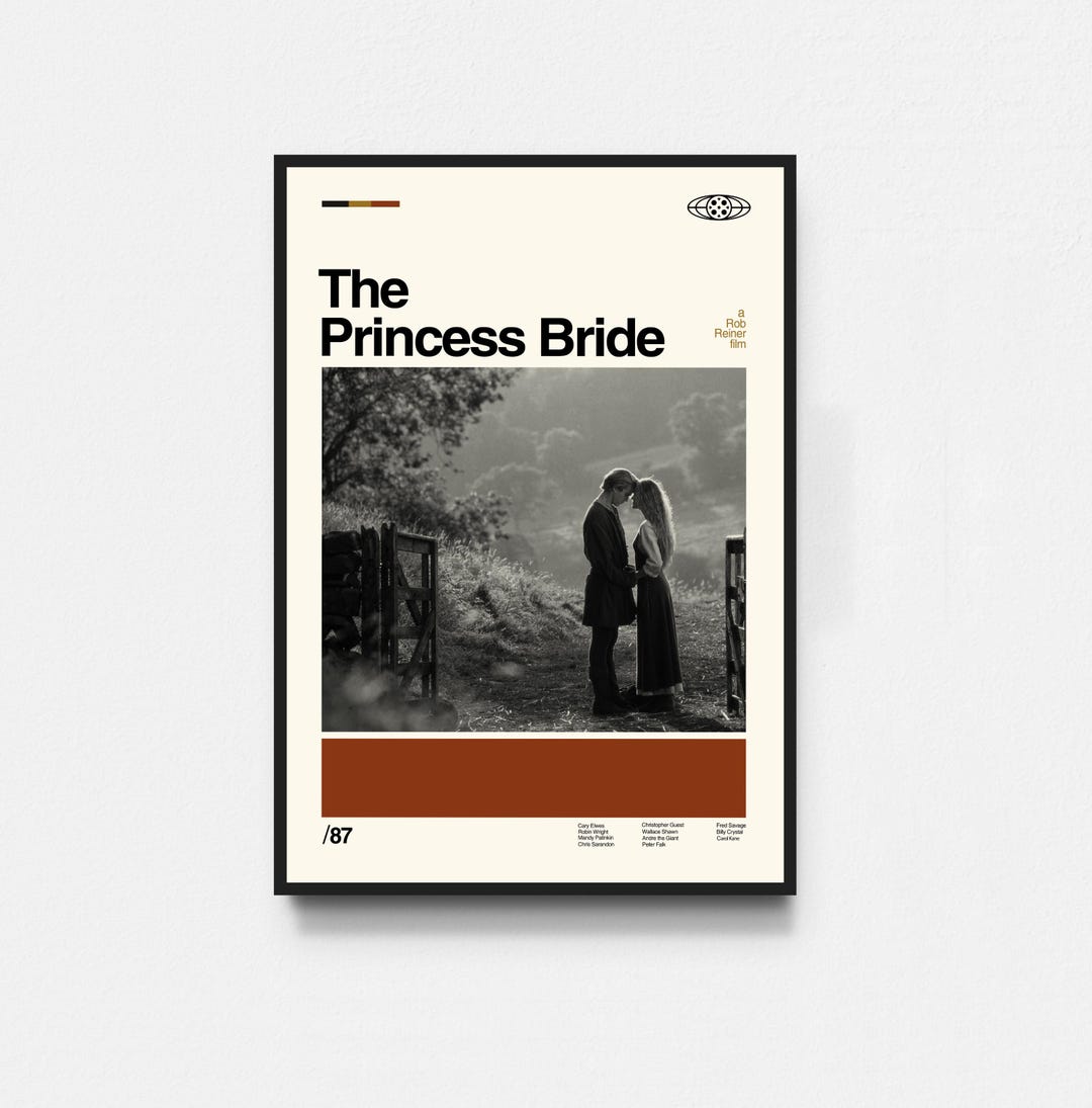The Princess Bride Poster, the Princess Bride Print, Midcentury Art ...