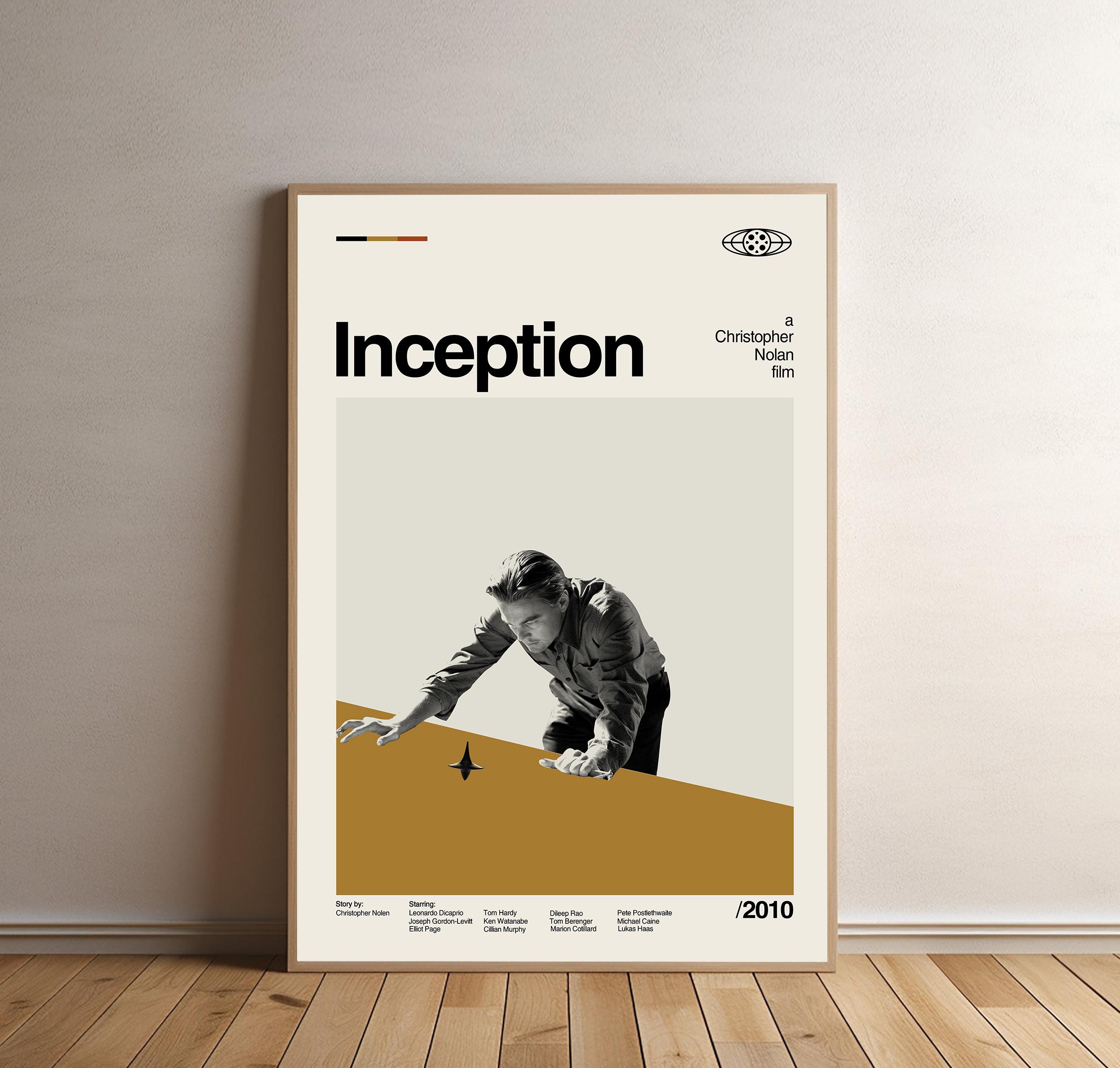 Retro INCEPTION Movie Poster, INCEPTION Print, Midcentury Art ...