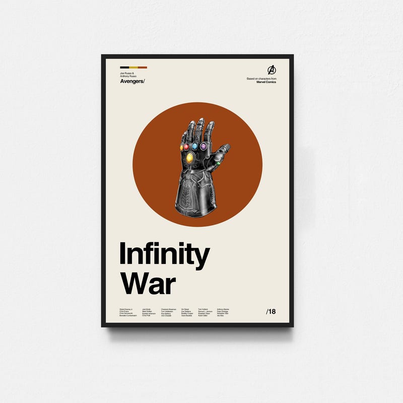 Infinity War Poster - Etsy
