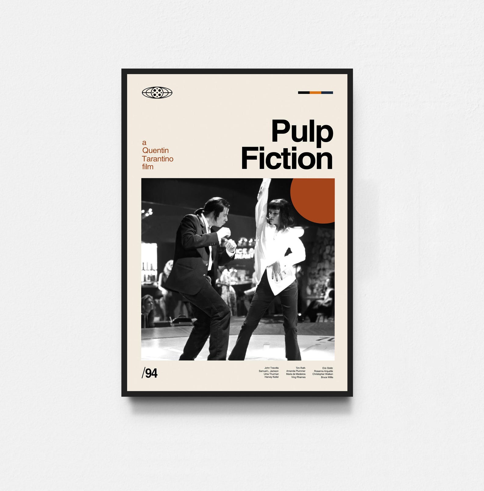 Pulp Fiction Poster, Pulp Fiction Print, Movie Poster, Midcentury Art ...