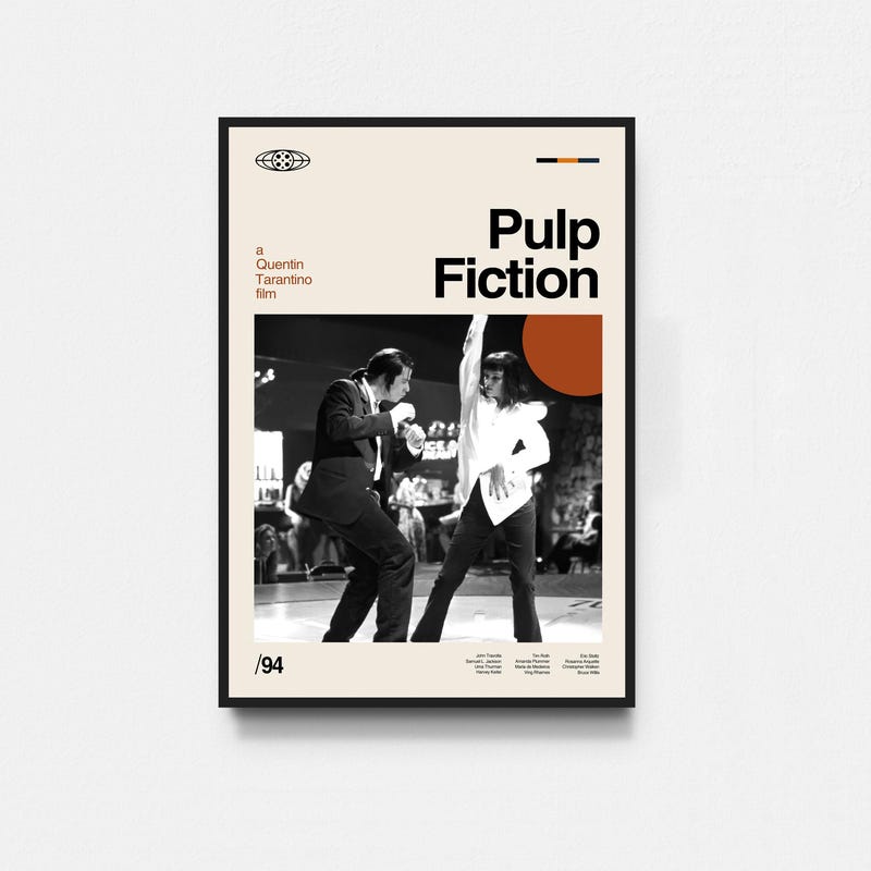 Pulp Fiction Poster - Etsy