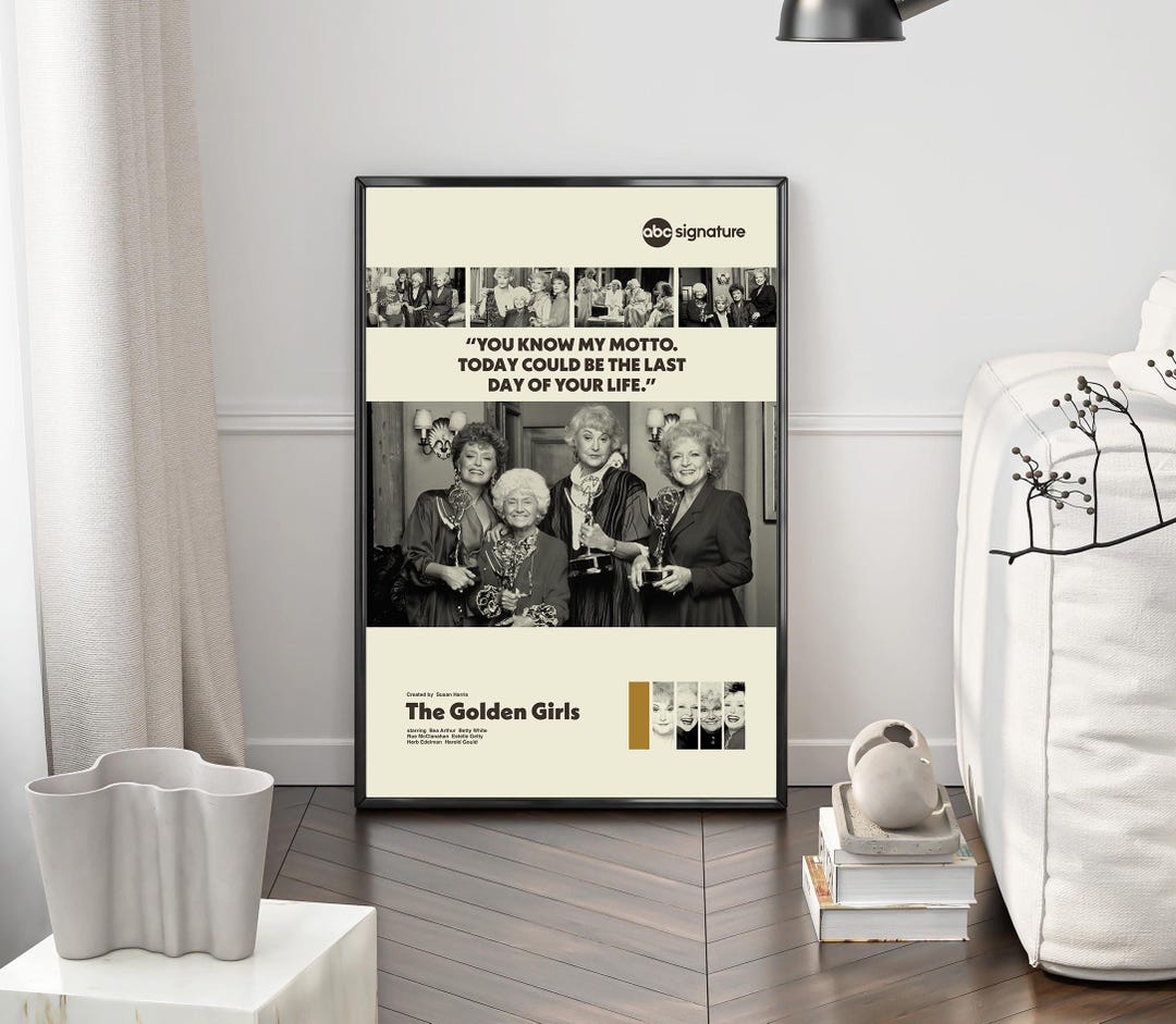 The Golden Girls Poster | Film Poster | Midcentury Art | Minimalist Art ...