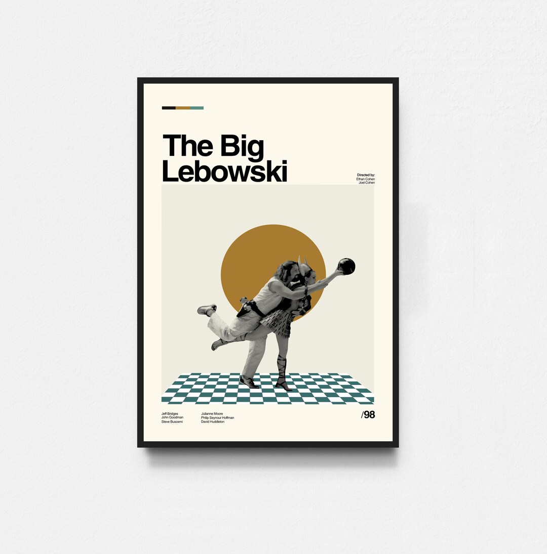 The Big Lebowski Poster, the Big Lebowski Print, Movie Poster ...