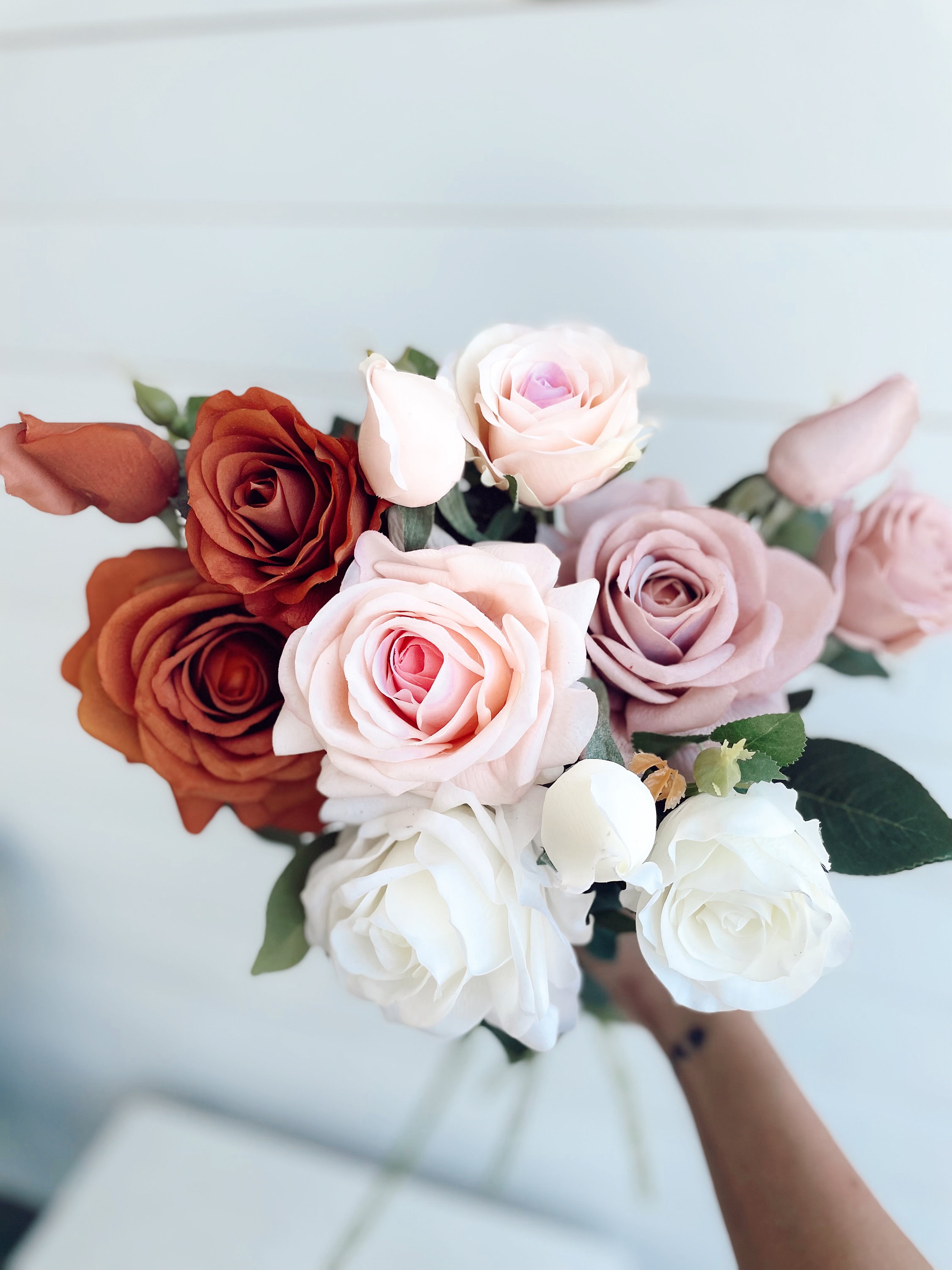 Burnt Orange Rose/ Rust Rose/ Terracotta Rose/ Roses per Stem/ Touch ...