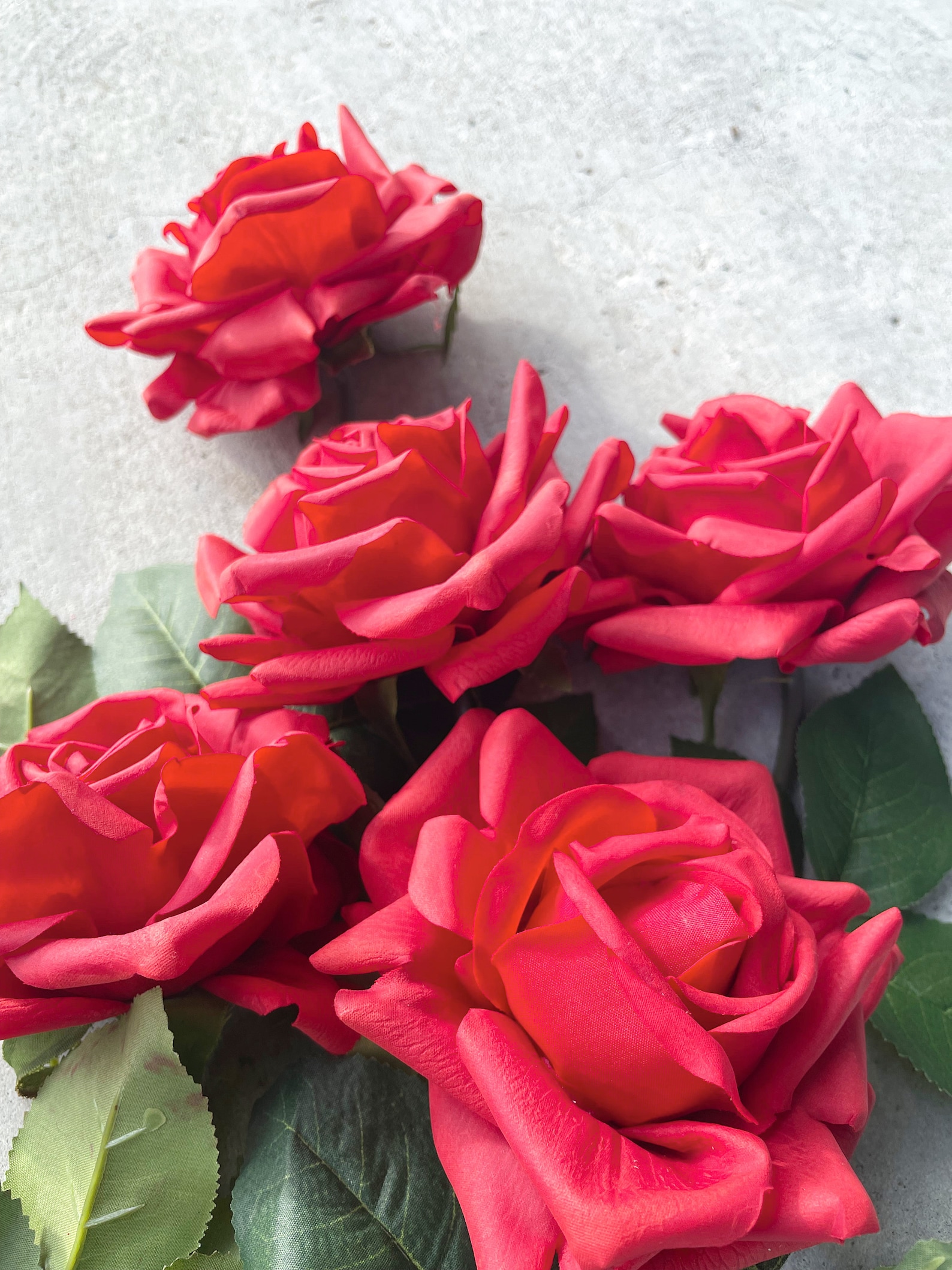 Red Rose/ Real Touch Rose /latex Rose / Flexed Rose/1 Head per Stem ...