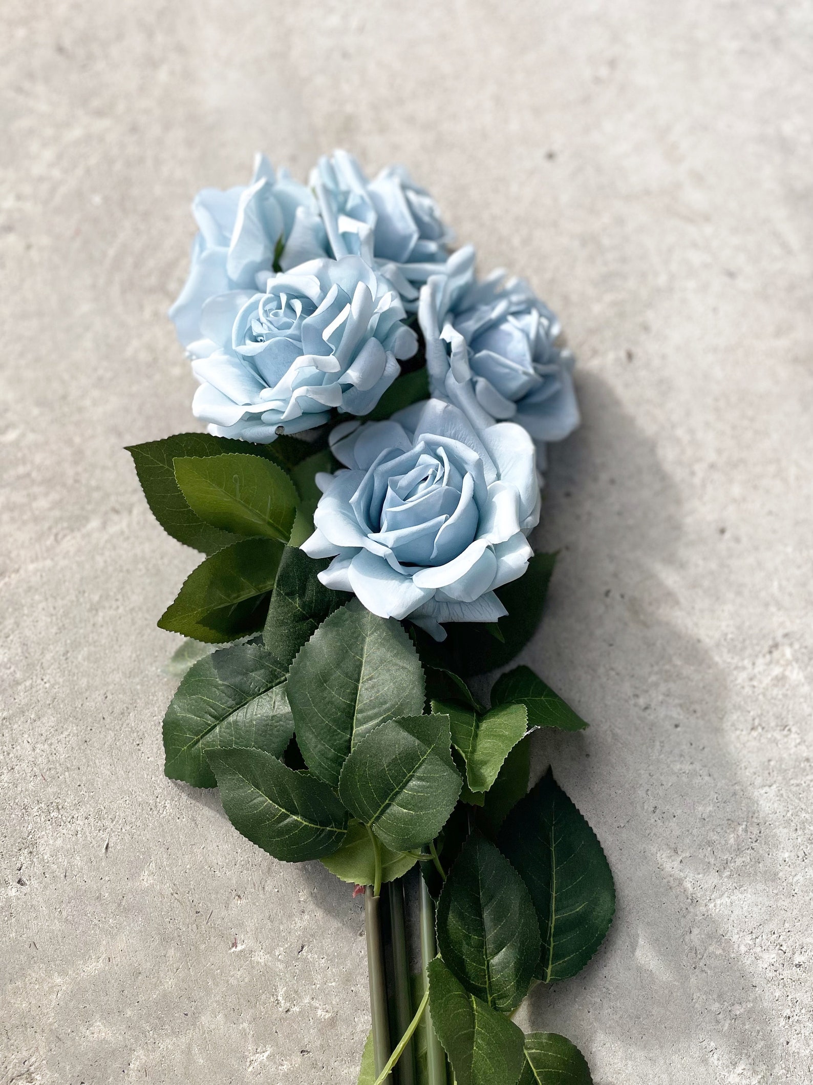 Baby Blue Rose/ Blue Real Touch Rose /latex Rose / Flexed Rose/1 Head ...