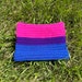Bisexual Pride Flag Crochet Cat Ear Beanie Handmade - Etsy