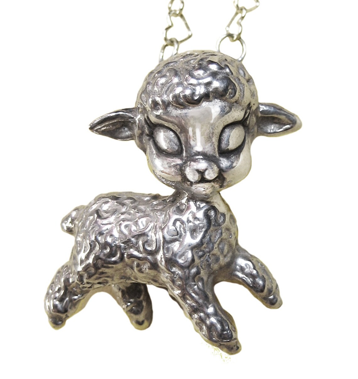 Lamb Necklace Sheep Pendant Charm Silver Gold - Etsy
