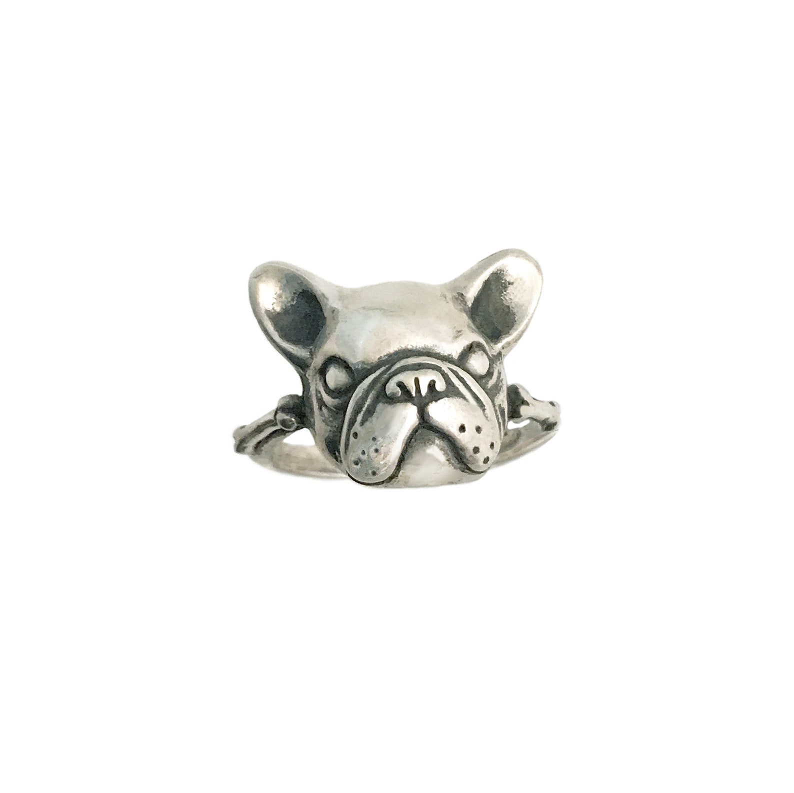 French Bulldog Ring in Gold Frenchie Jewelry Gold Dog Silver | Etsy