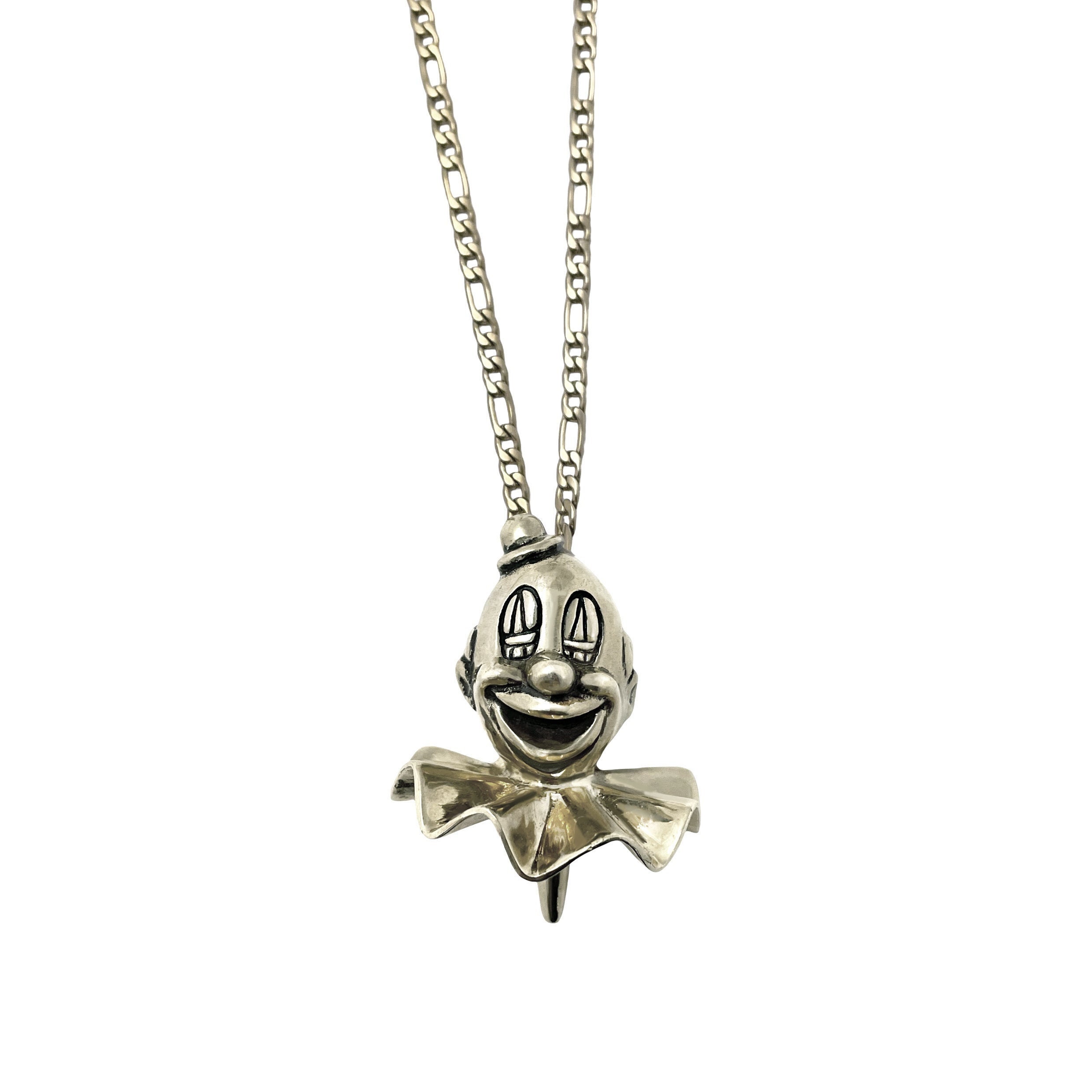 Silver clown pendant store