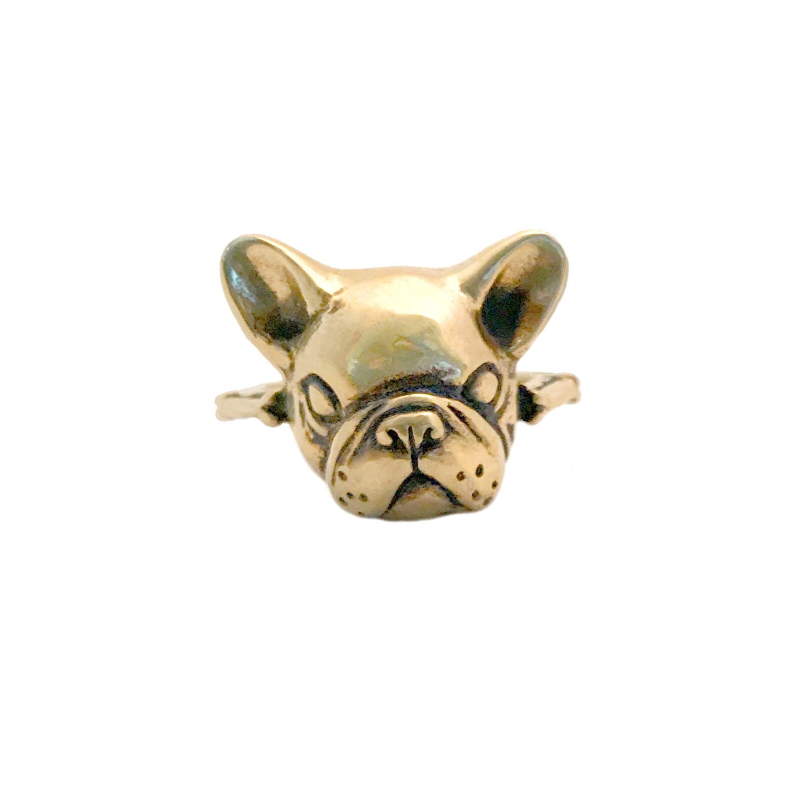 French Bulldog Ring in Gold Frenchie Jewelry Gold Dog Silver - Etsy