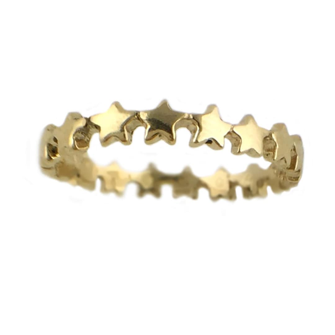 Star Ring Eternity Silver Gold Stacking Stackable Jewelry - Etsy