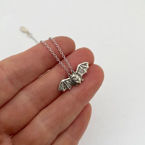 Bat Necklace Silver Gold Jewelry - Etsy