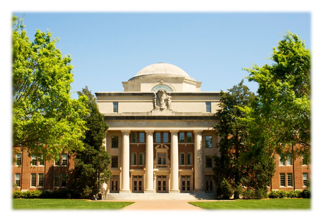 Davidson College Chambers Building North Carolina - Etsy