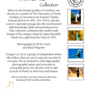 UNCG Minerva Photography Note Cards - Set of 4 Different Photos ...