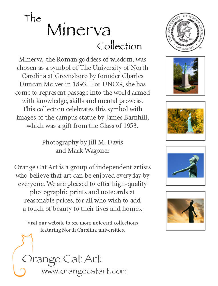 UNCG Minerva Photography Note Cards Set of 4 Different - Etsy