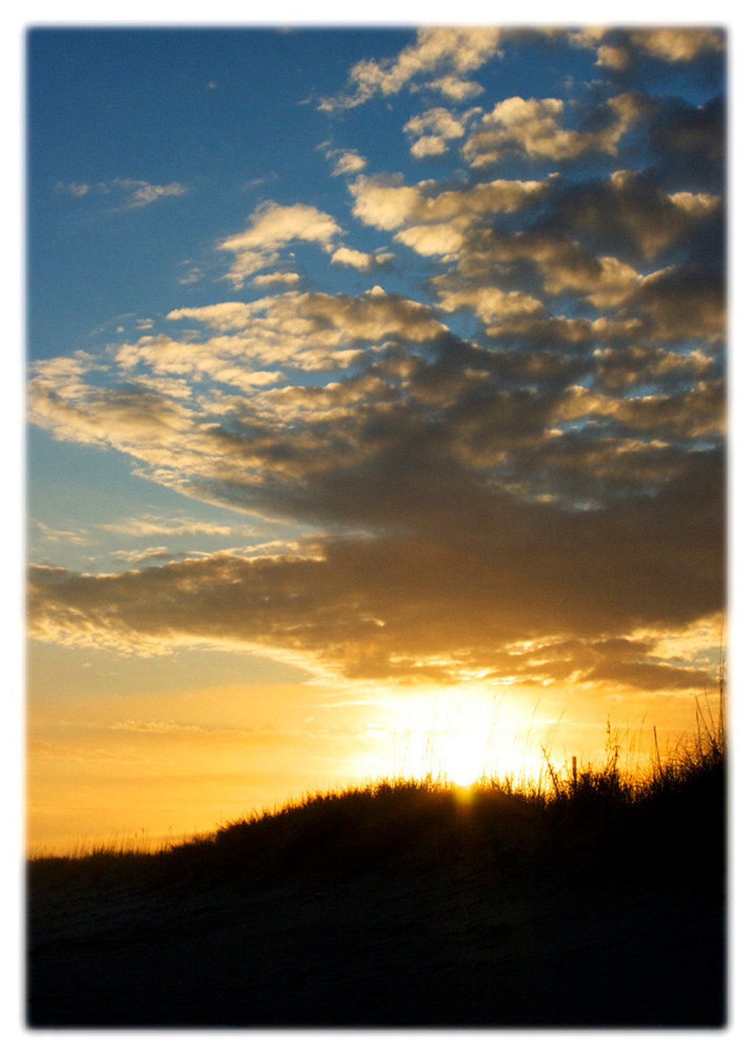 Topsail Island Sunset, North Carolina Photography - Beach, Coastal Home ...