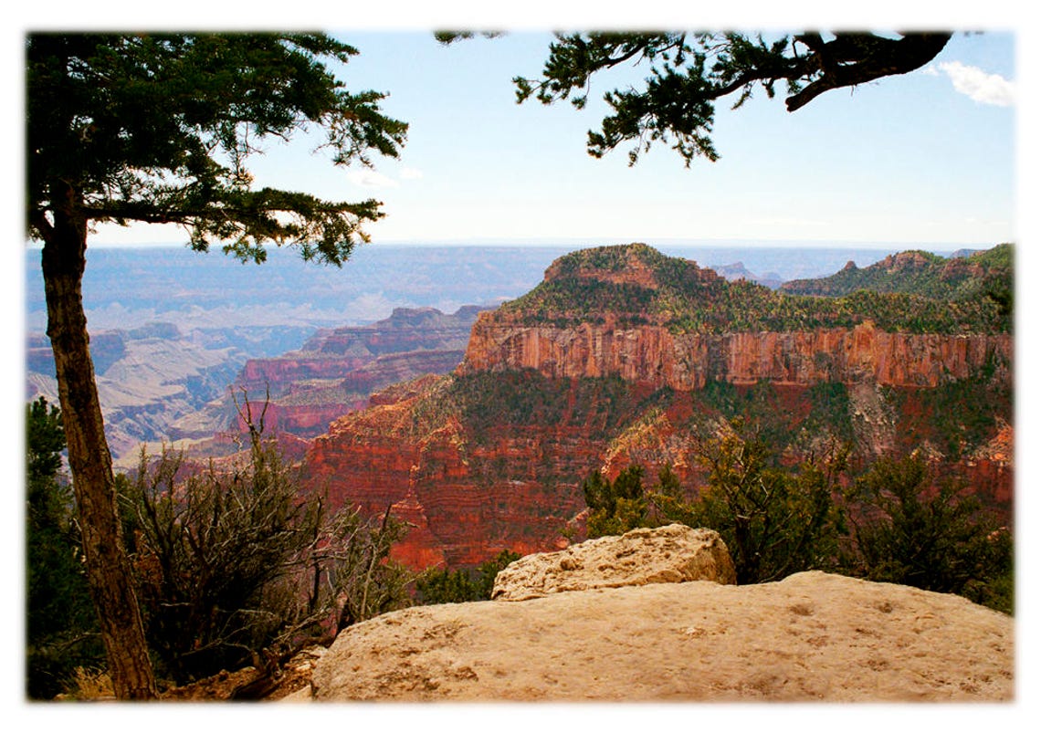 Bright Angel View Grand Canyon Photography Southwestern | Etsy