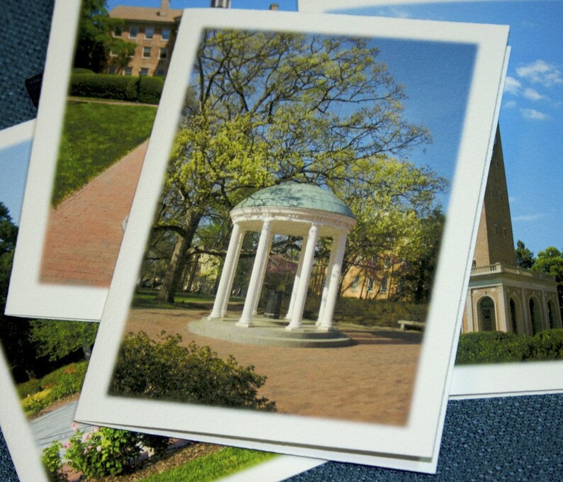 Unc-chapel Hill Photography Note Cards Set of 4 Different - Etsy