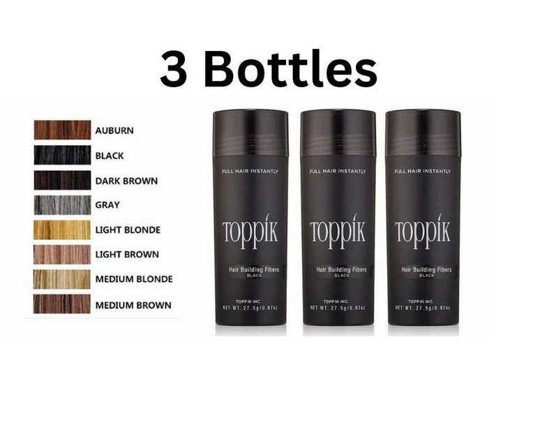 Toppik Hair Building Fibers: Thickening, Conceals Hair Loss (27.5g) - Etsy