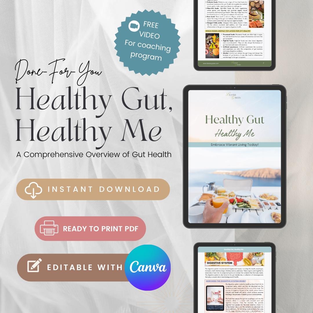 Healthy Gut Healthy Me, Gut Health Guide, Health Coach Lead Magnet ...