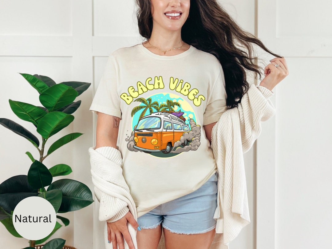 Beach Vibes Tee Shirt, Summer Shirt, Cute Tee, Beach Life Tshirt for ...