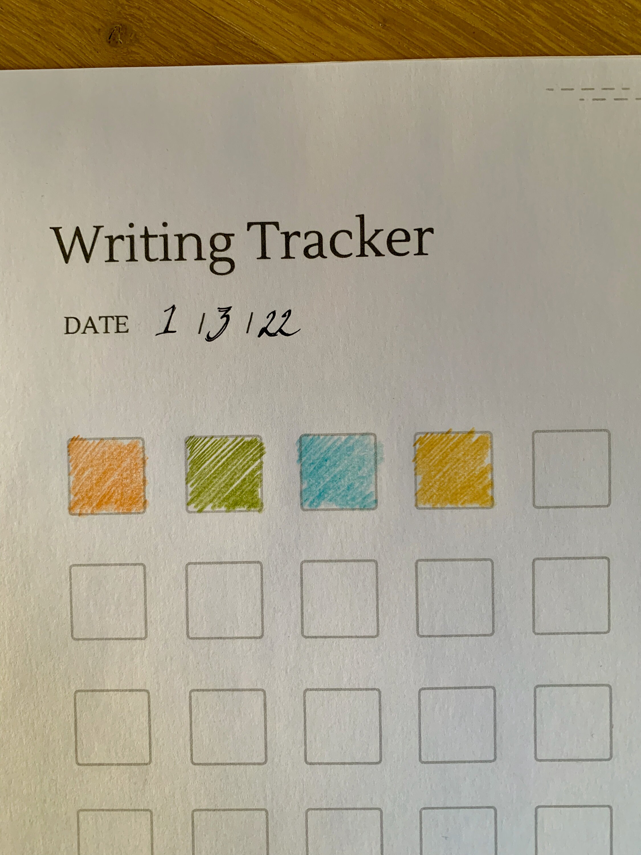 Writing Tracker, Word Count Tracker, Monthly Tracker, Writing ...