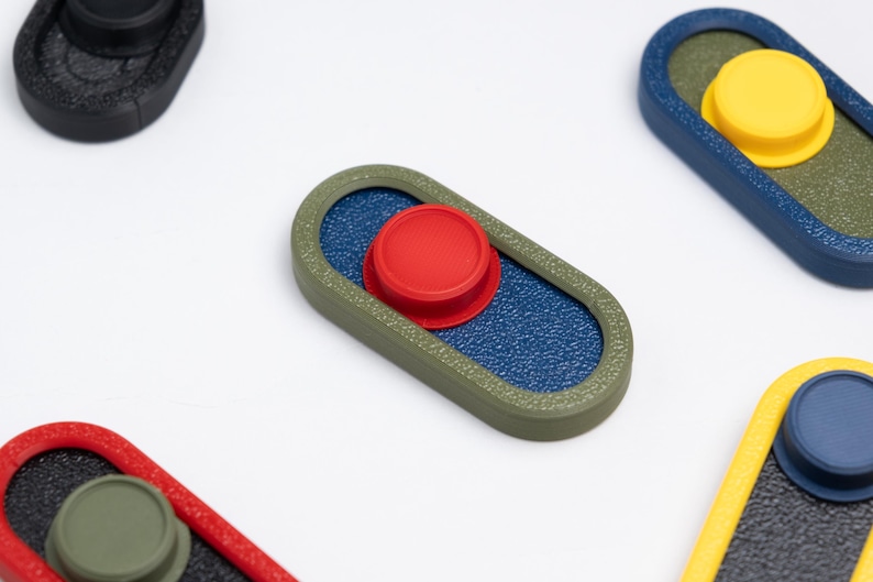 3D Printed Customizable Magnetic Haptic Slider Keychain Fidget Toy - Etsy