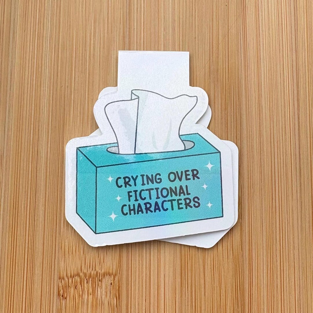 Crying Over Fictional Characters Magnetic Bookmarks - Etsy
