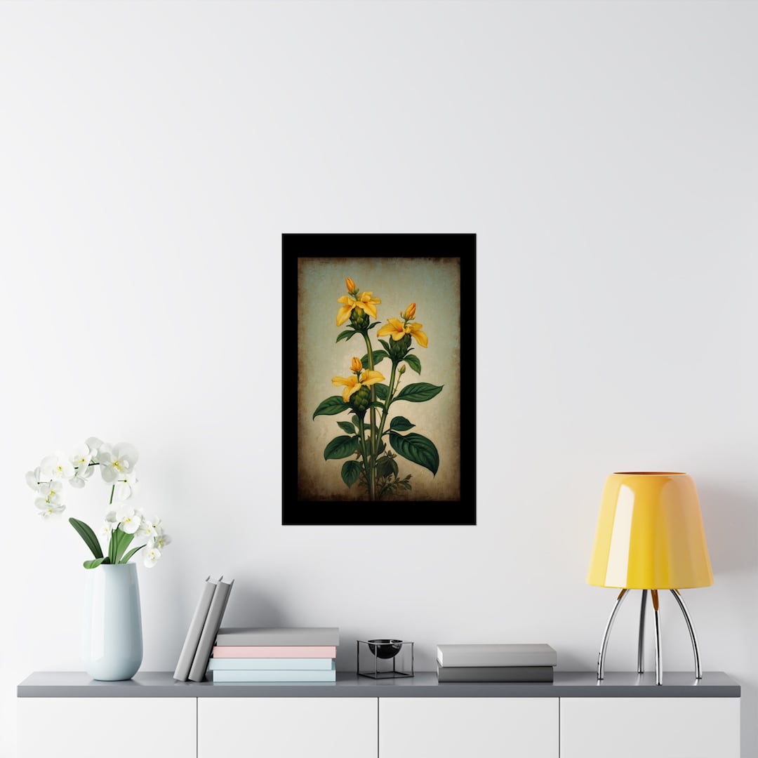 Hand-painted Nature Art, Vintage Botanical Plant Painting, Antique ...