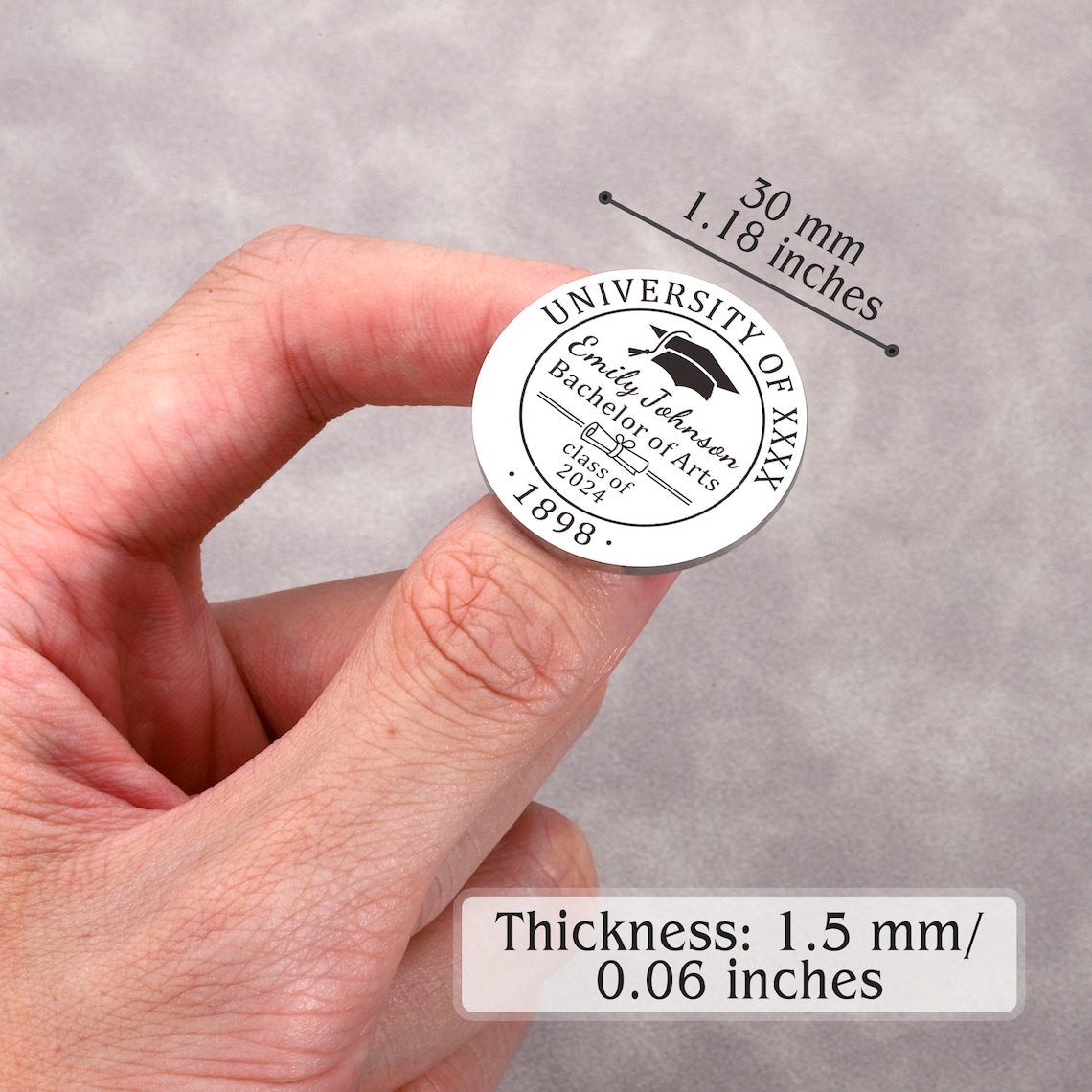 Personalized Graduation Coin, Name Coin Class of 2024 Graduation Gifts ...