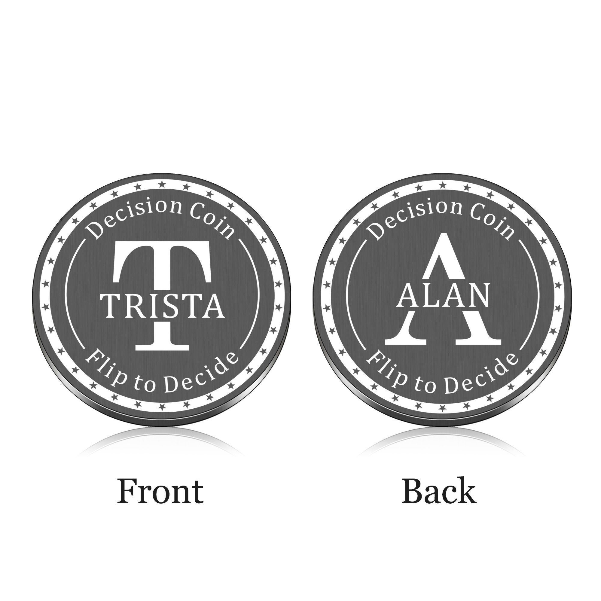 Custom Flip to Decide Coin , Personalized Gifts for Boyfriend, Decision ...