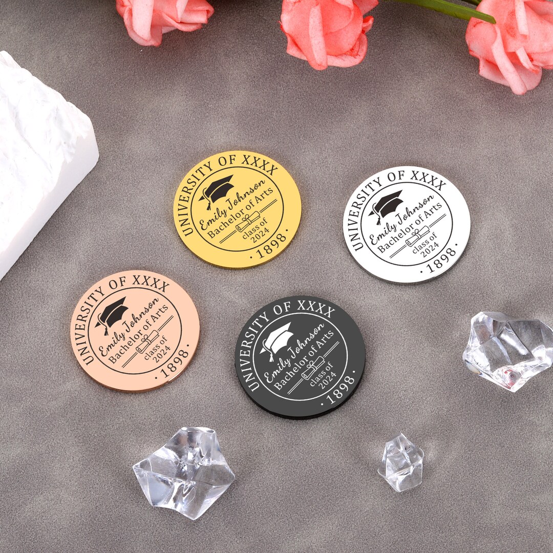 Personalized Graduation Coin, Name Coin Class of 2024 Graduation Gifts ...