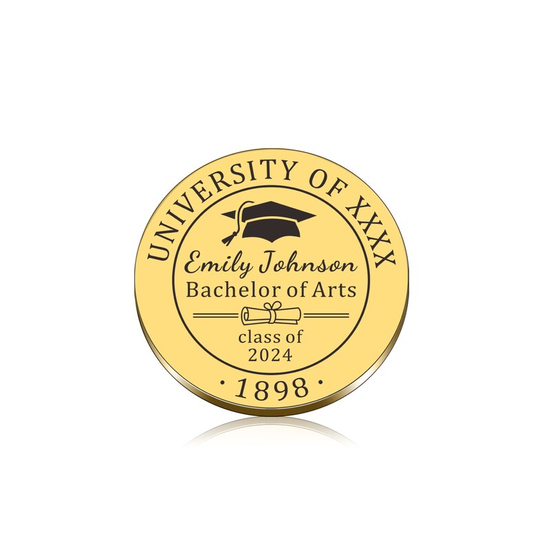Personalized Graduation Coin, Name Coin Class of 2024 Graduation Gifts ...