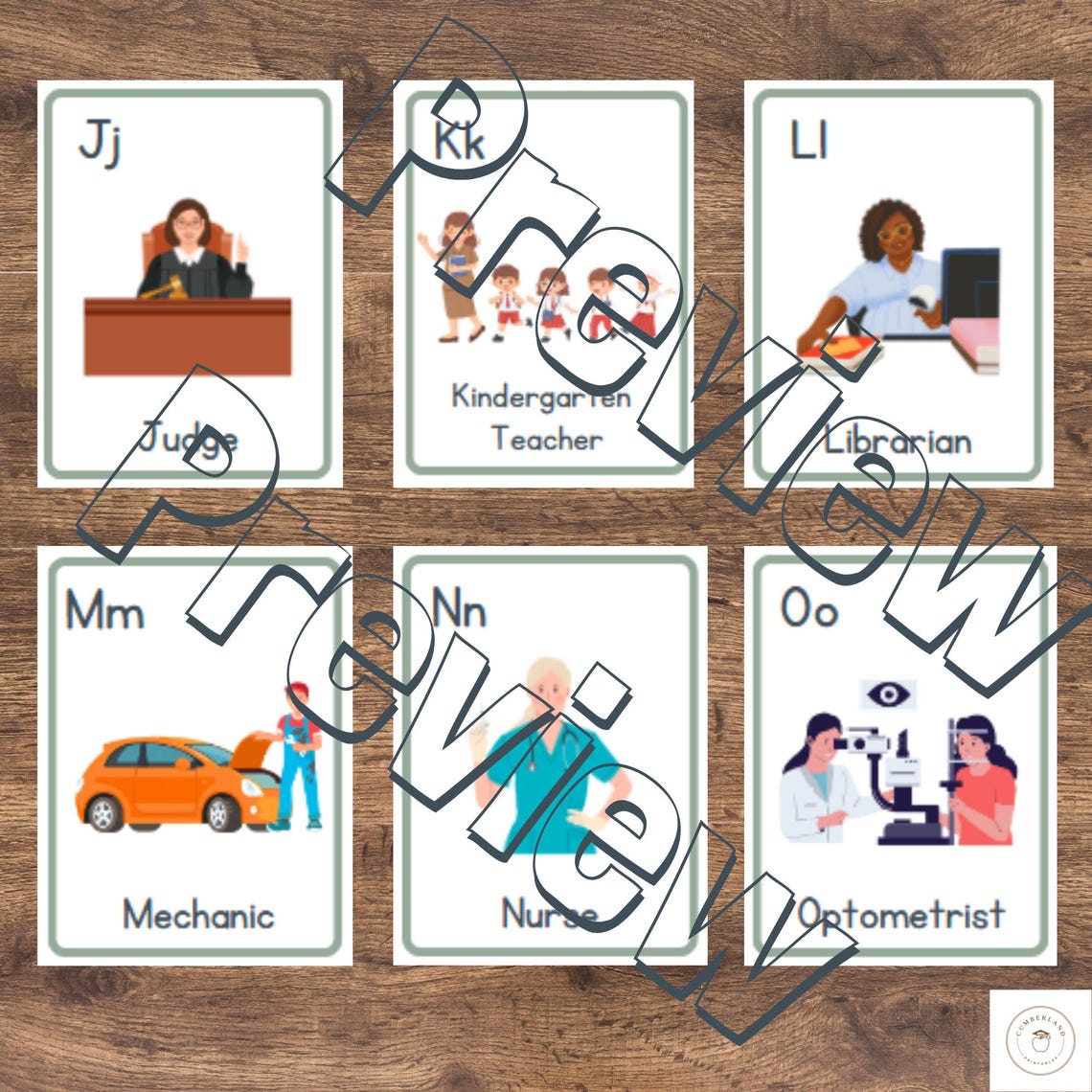 Occupations Alphabet Flashcards | A to Z Jobs Cards | Career Phonics ...