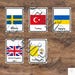 Flags of Europe Flashcards: Geography Learning Resource (PDF) - Etsy
