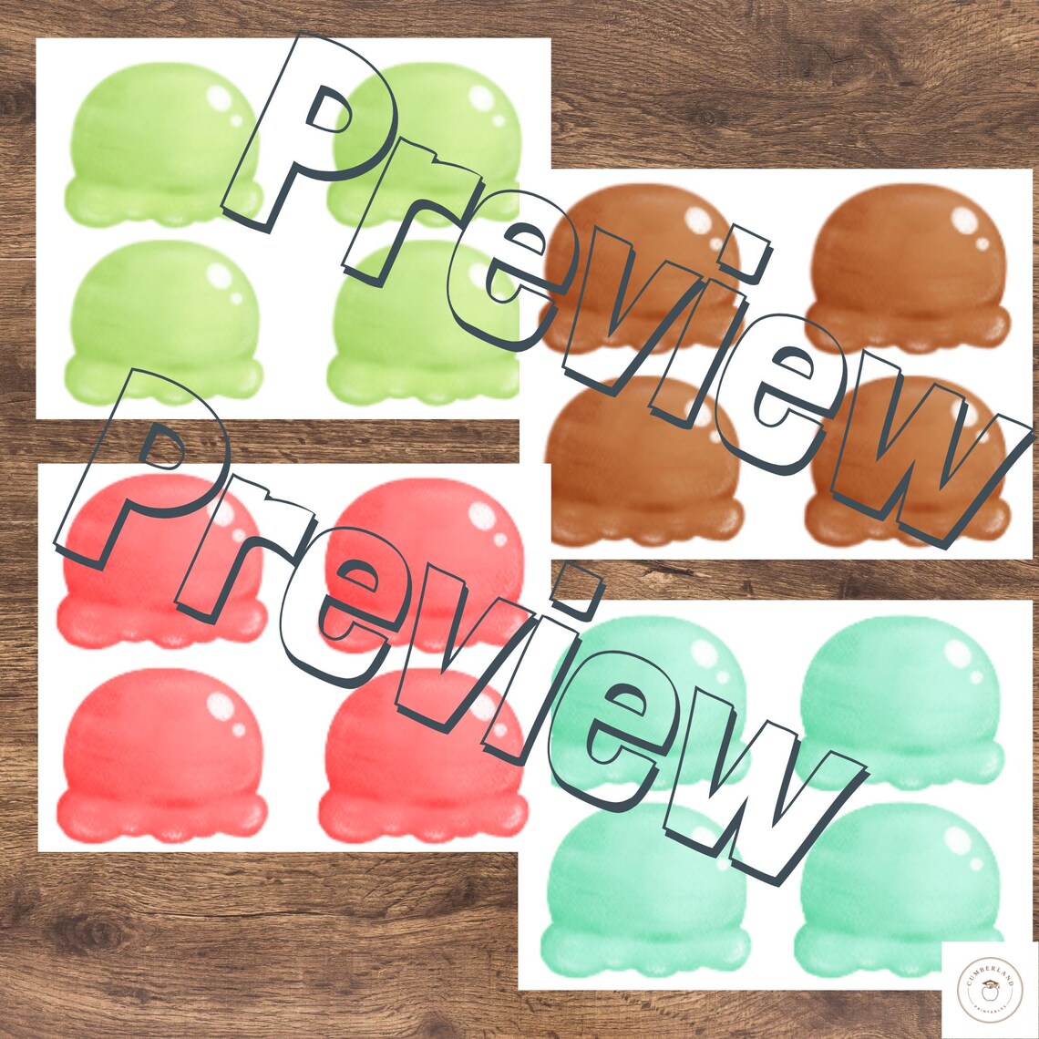 Ice Cream Scoop Counting Activity | Hands-on Preschool & Kindergarten ...