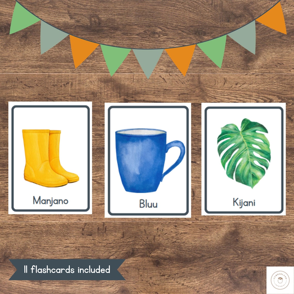 Swahili Colors Flashcards | Learn Swahili | Kiswahili Vocabulary ...