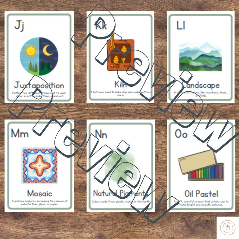 Visual Arts ABC Flashcards | Art Vocabulary A-Z | Phonics and Alphabet ...