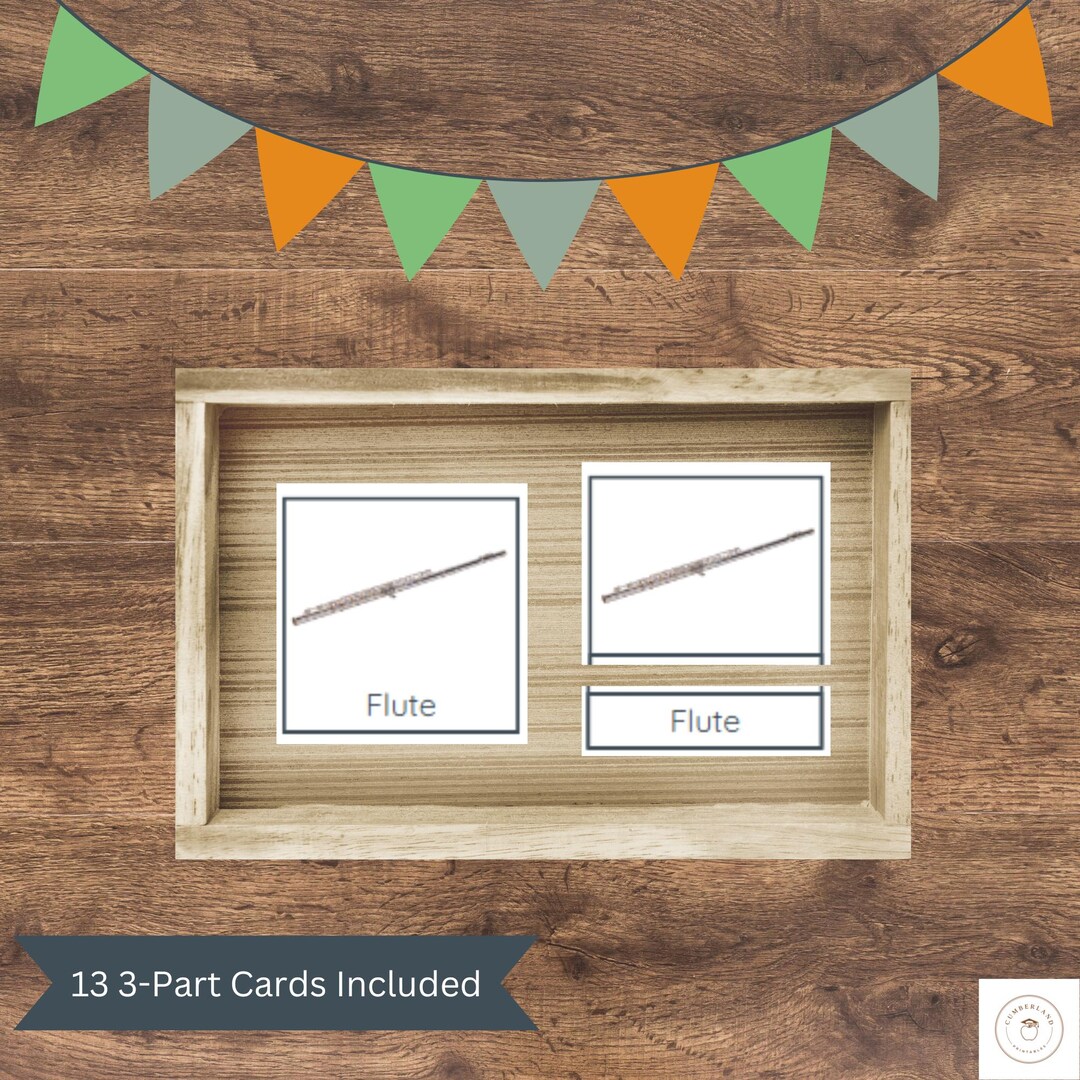 Woodwind Instrument 3-part Cards - Montessori Nomenclature Cards ...