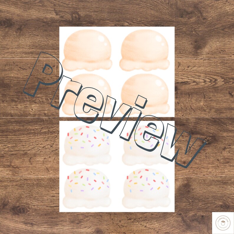 Ice Cream Scoop Counting Activity | Hands-on Preschool & Kindergarten ...