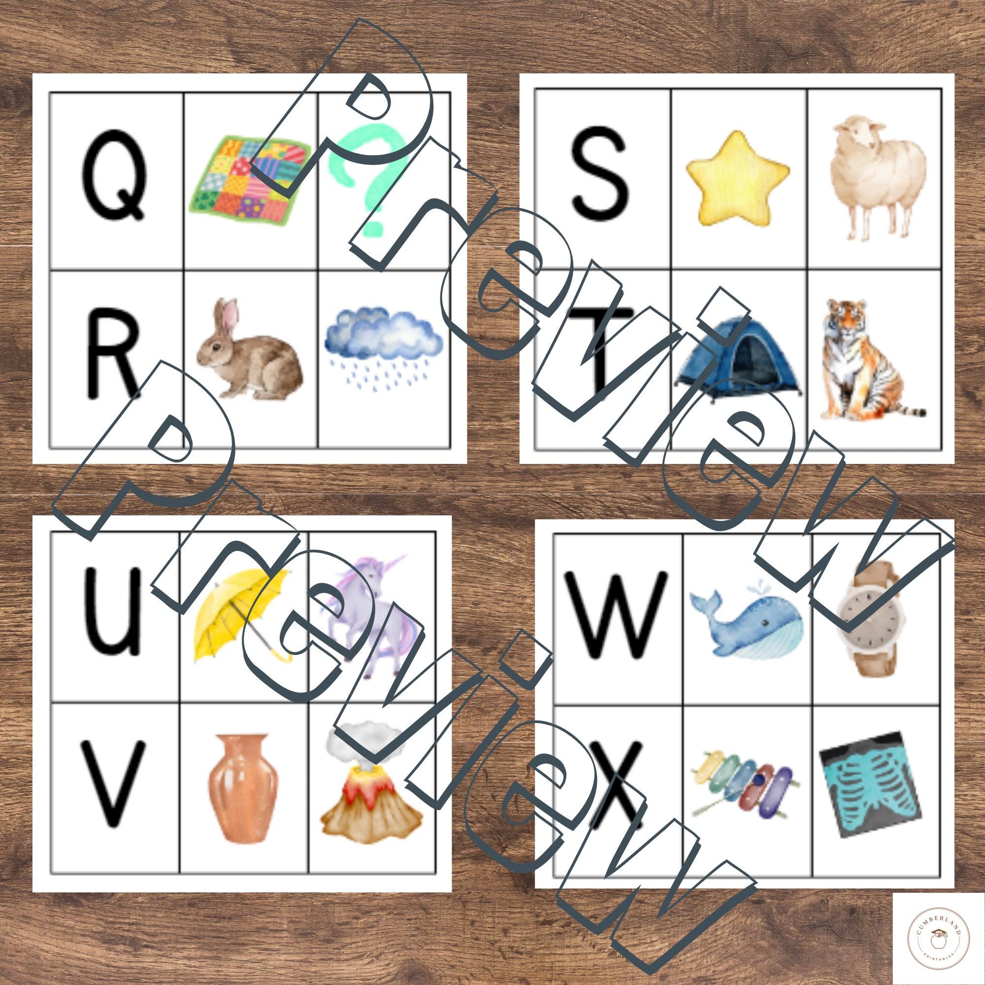 Beginning Sound Matching Cards | Alphabet Letter Recognition & Phonemic ...
