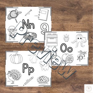 Alphabet Coloring Pages - Letter Recognition and Phonics | Learn Abcs ...