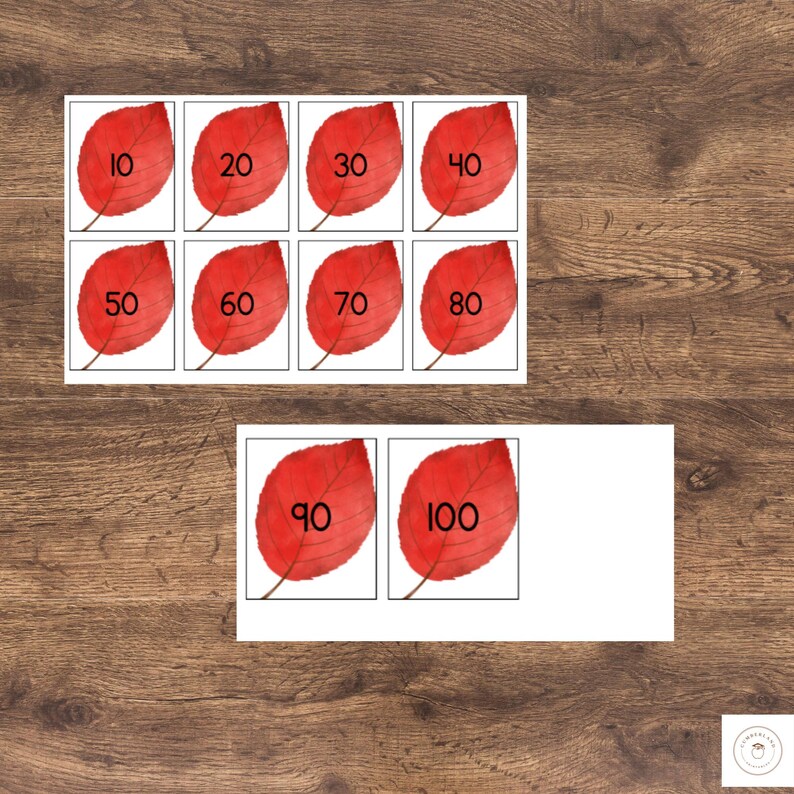 Autumn Leaf Skip Counting Fall Leaves, Count by 2s, Count by 5s, Count ...