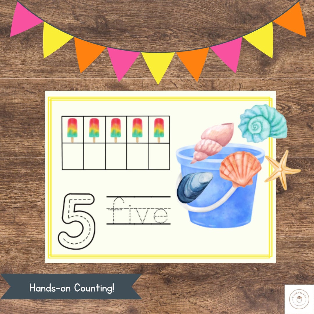 Summer Counting Mats 1–10 | Preschool Number Recognition | Printable ...