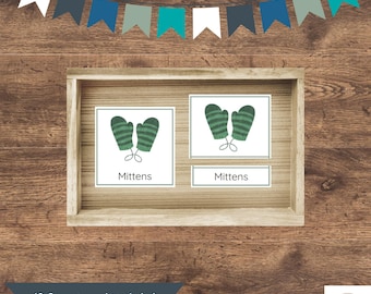 Winter Clothing 3-part Cards: Montessori Vocabulary (digital Download ...