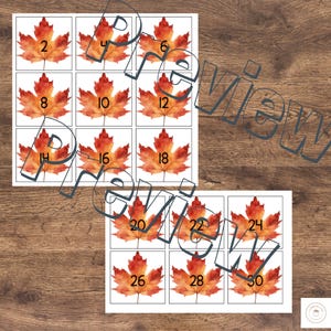 Autumn Leaf Skip Counting Activity | Fall Math Game | Count by 2s, 5s ...