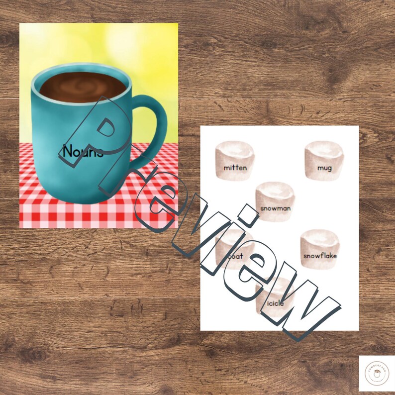 Hot Chocolate Parts of Speech Sort | Winter Grammar Activity (digital ...