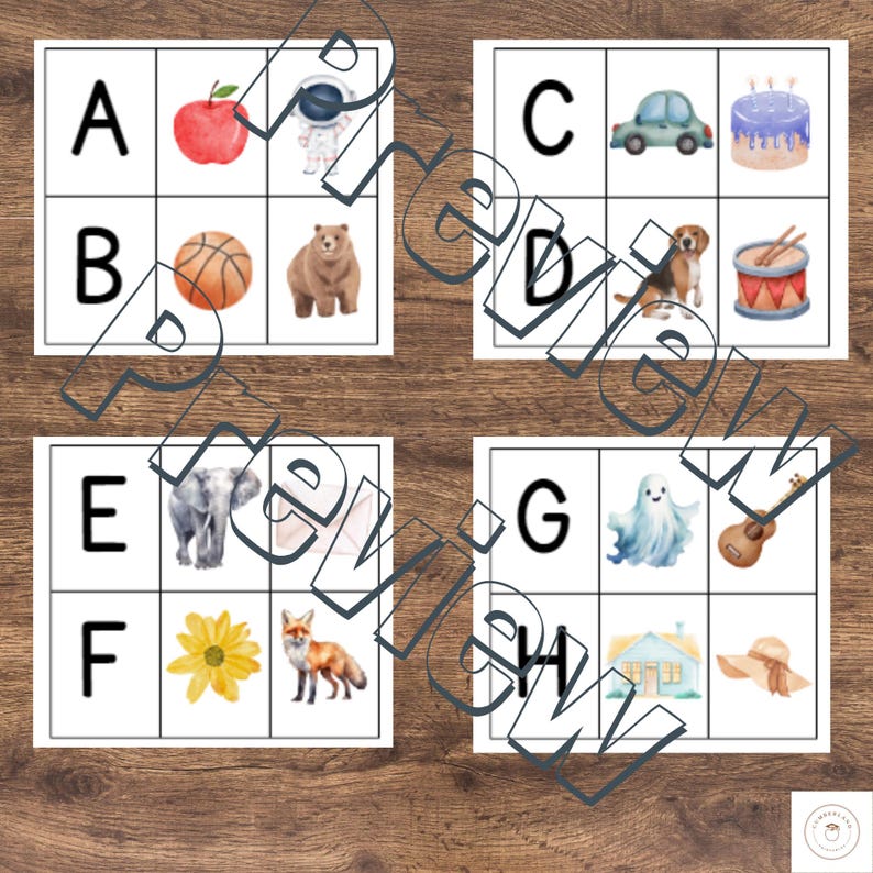 Beginning Sound Matching Cards | Alphabet Letter Recognition & Phonemic ...